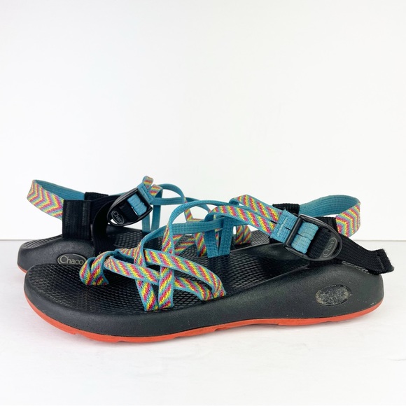 Chaco | Shoes | Chaco Zx2 Yampa Fiesta Rainbow Vegan Sporty Double ...
